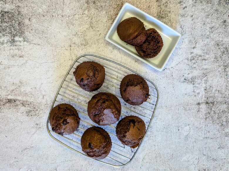 Muffin με Κακάο - Συνταγές για Air Fryer